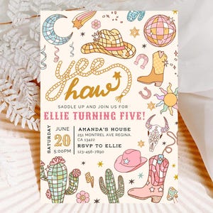 Editable Rodeo Invitation Rodeo Girl Birthday Party Invitation Wild ...