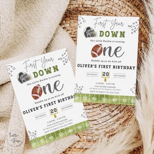 First Year Down Birthday Invitation 1st Year Down Birthday Invitation ...