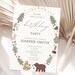 Editable Woodland Birthday Invitation Forest Animal Invite Woodland ...