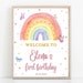 Rainbow Welcome Sign Editable Pastel Rainbow Welcome Sign Editable Boho ...