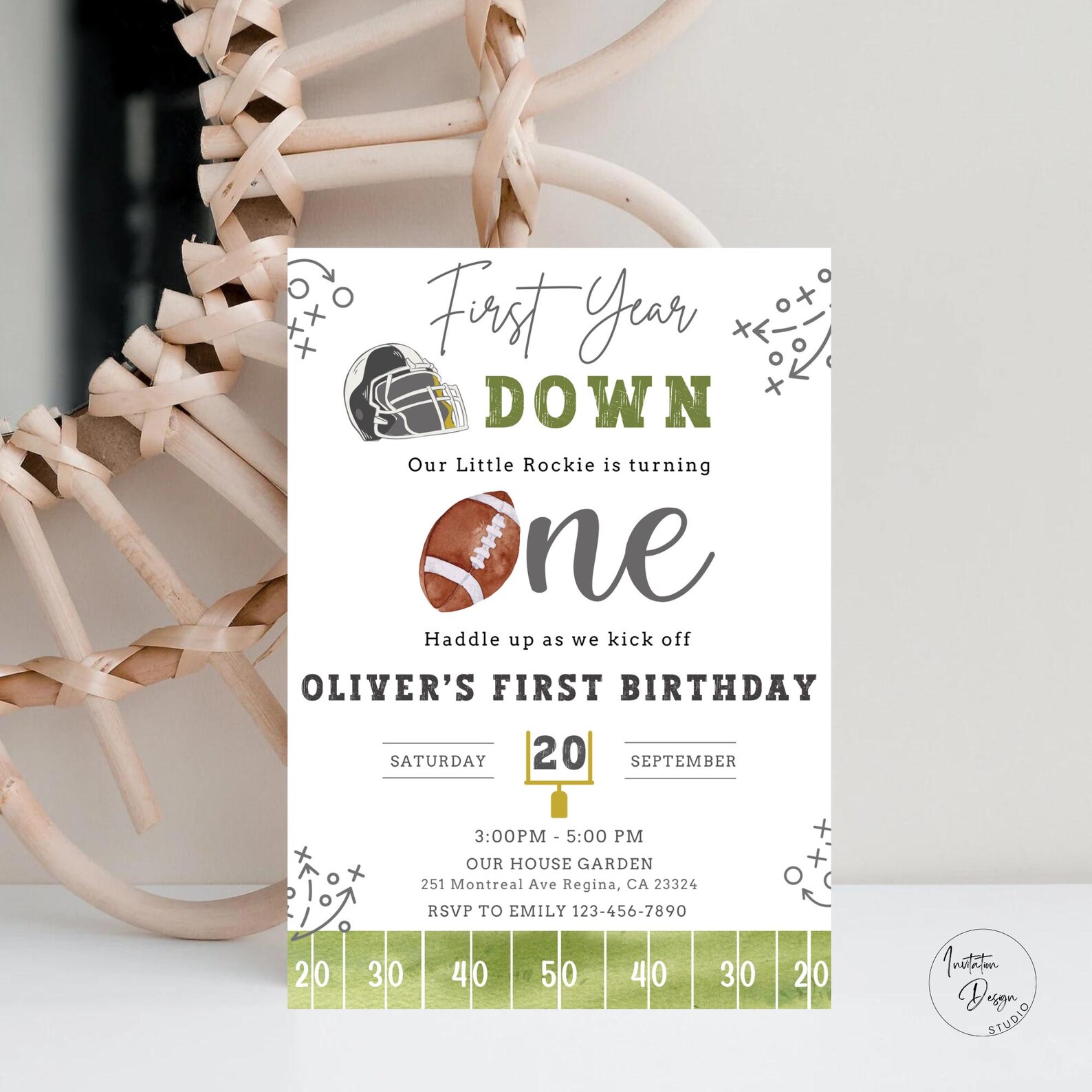 First Year Down Birthday Invitation 1st Year Down Birthday Invitation ...