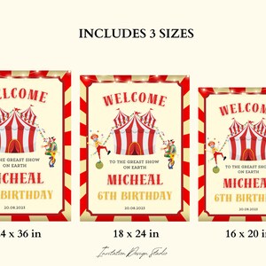 Carnival Party Theme Welcome Sign Circus Party Theme Welcome Sign ...