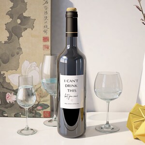 Pregnancy Announcement Wine Label Custom Wine Label Pregnancy Announce ...