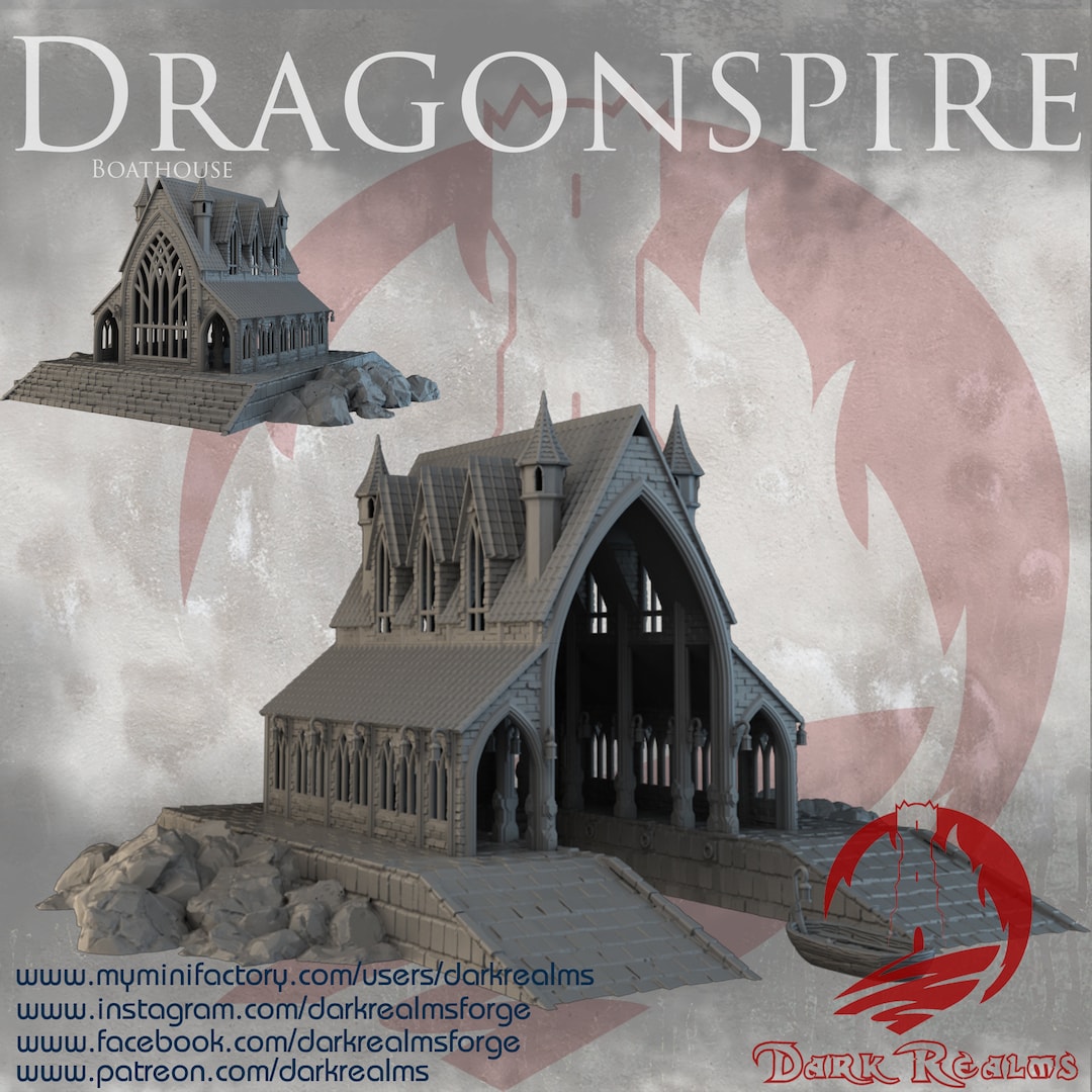 Boathouse Dragonspire Wargaming Tabletop Building Fantasy Terrain ...