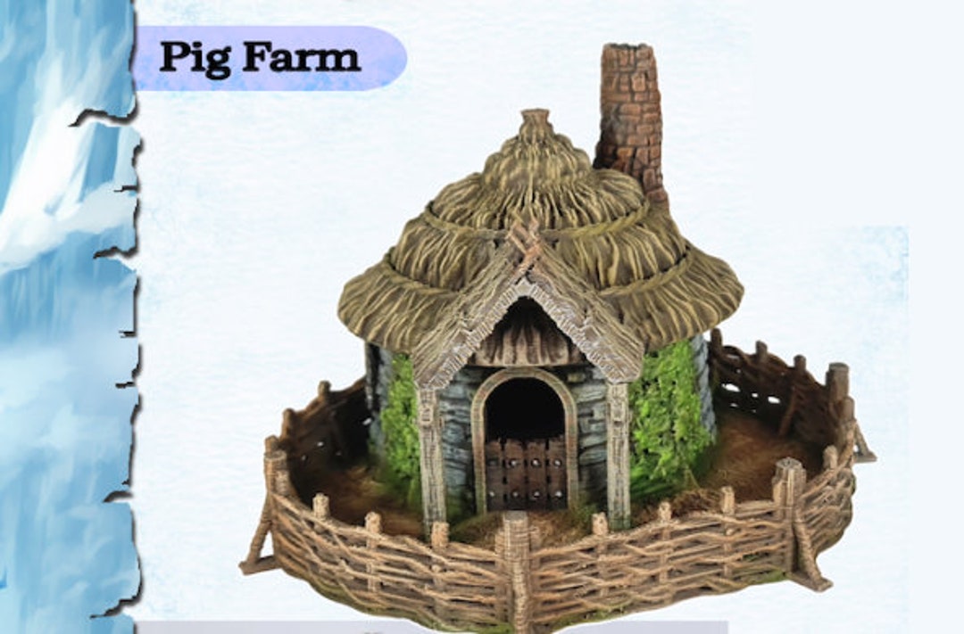 Pig Farm the Frost 2 Tabletop Scatter Terrain Wargaming Scenery Fantasy ...
