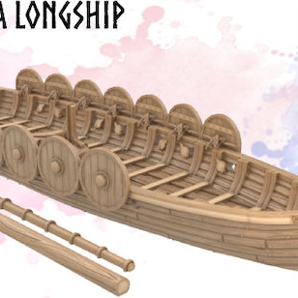 28mm Viking Ship - Etsy