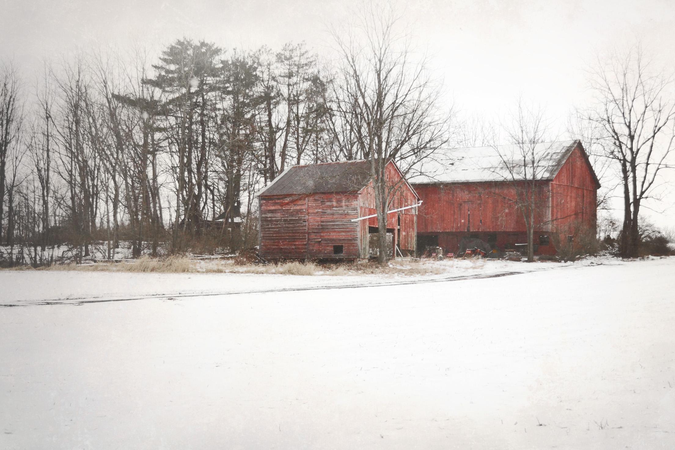Barn Photography Print, Farmhouse Decor, Rustic Home Decor, Christmas ...