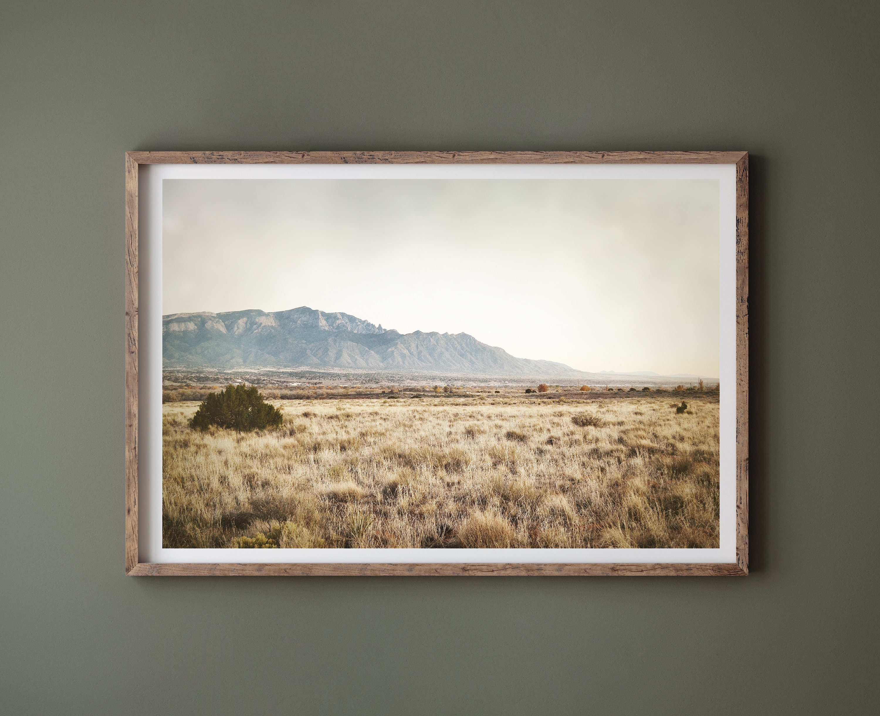 Sandia Mountains Photography Print, Rustic Southwest, Farmhouse Decor ...