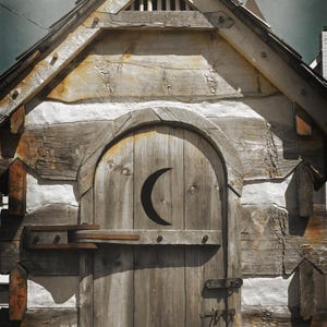 Outhouse Photography Print, Farmhouse Decor, Moon Art, Country Bathroom ...