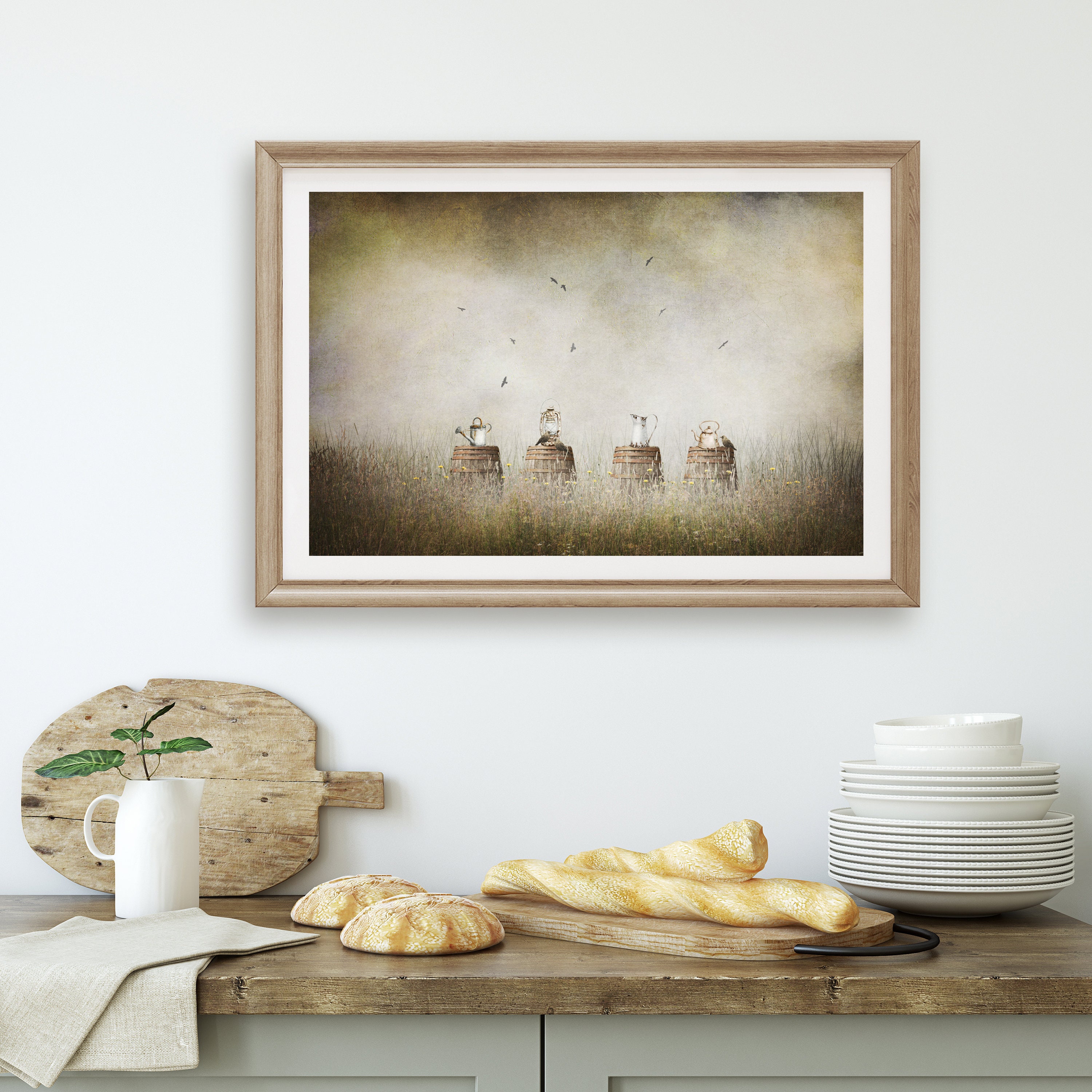 Farmhouse Kitchen Photography Print, Digital Art, Country Kitchen Art ...