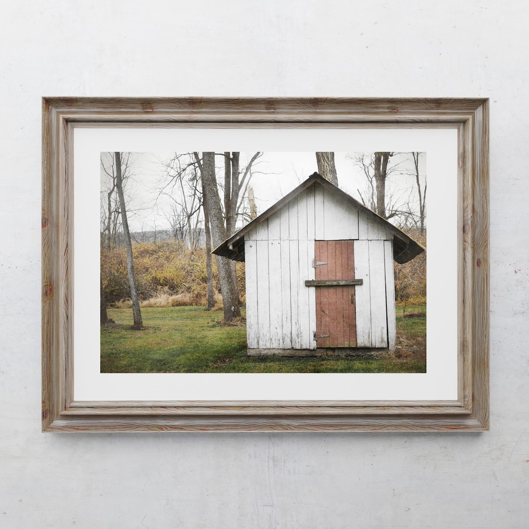 Outhouse Photography Print, Farmhouse Decor, Rustic Home Decor, Country ...