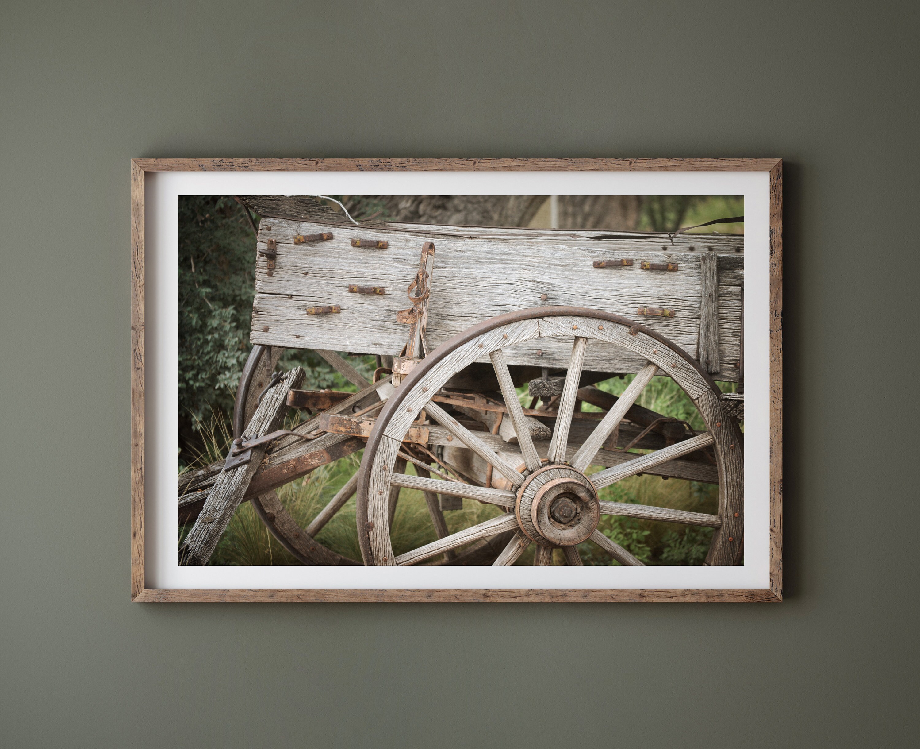 Wagon Wheel Photography Print, Rustic Farmhouse Decor, Country Art ...