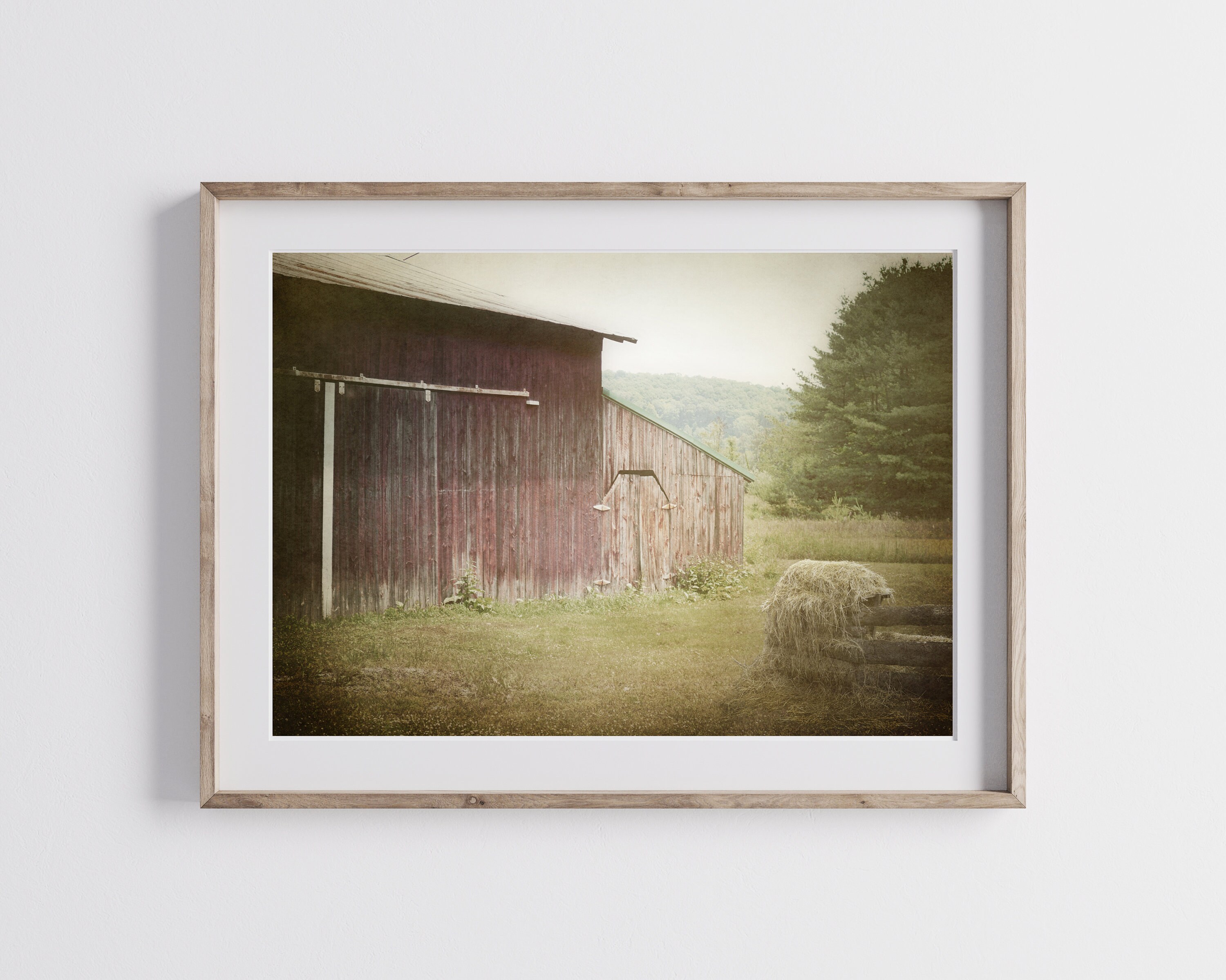 Red Barn Photography Print, Rustic Farmhouse Decor, Rural Farm ...