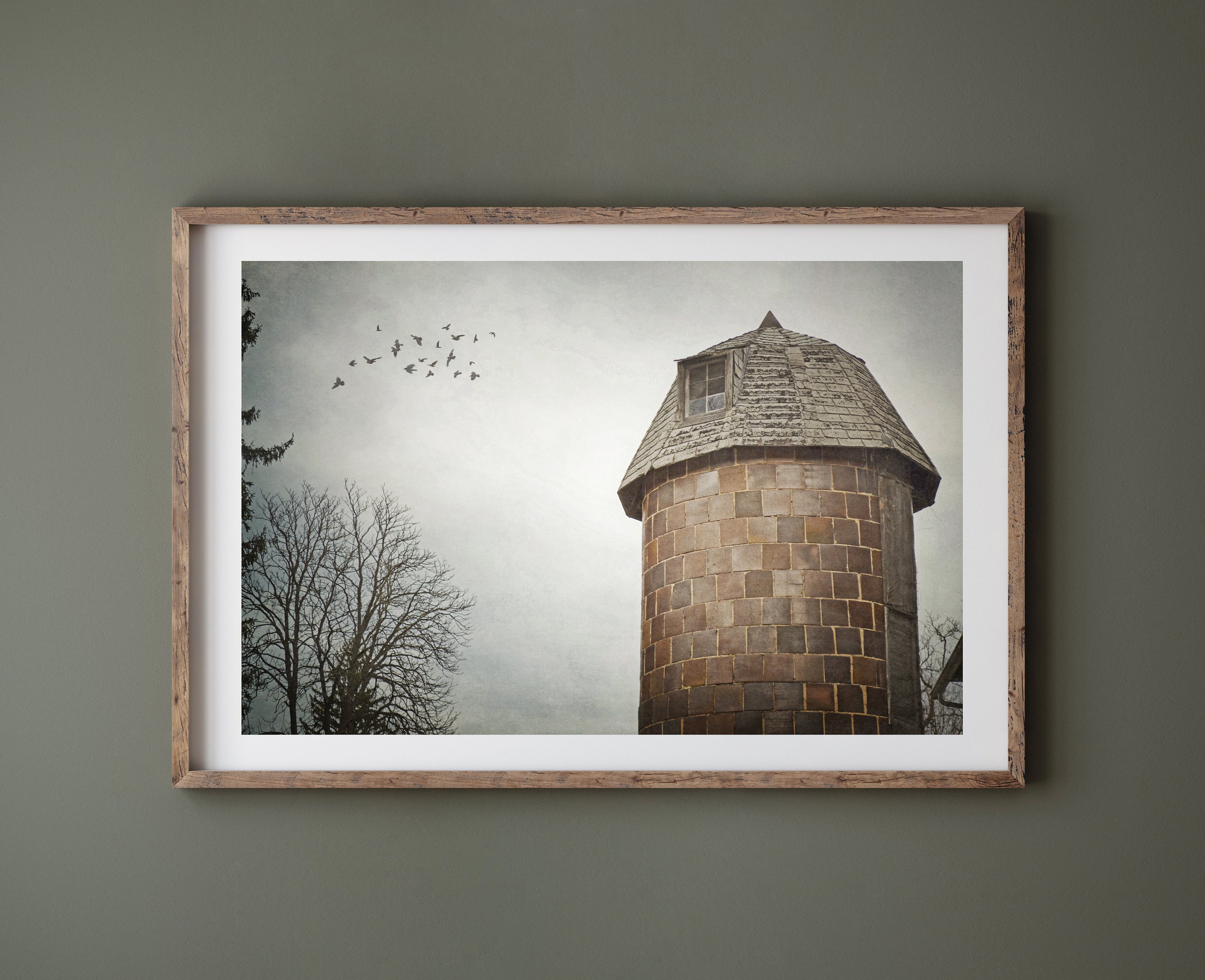 Barn Silo Photography Print, Rustic Farmhouse Wall Art, Farm ...