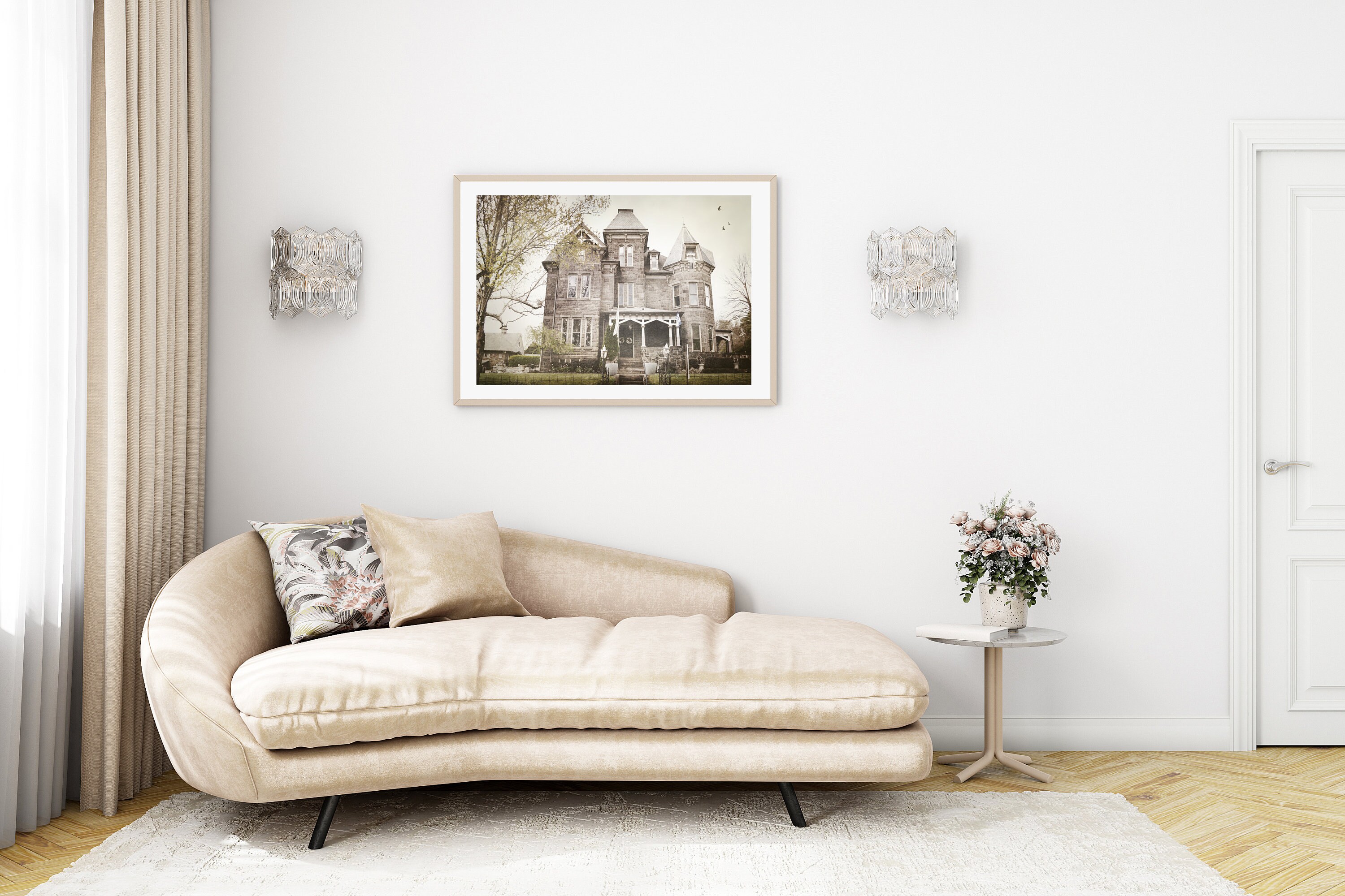 Victorian Mansion Photography Print, Farmhouse Decor, Old Town ...