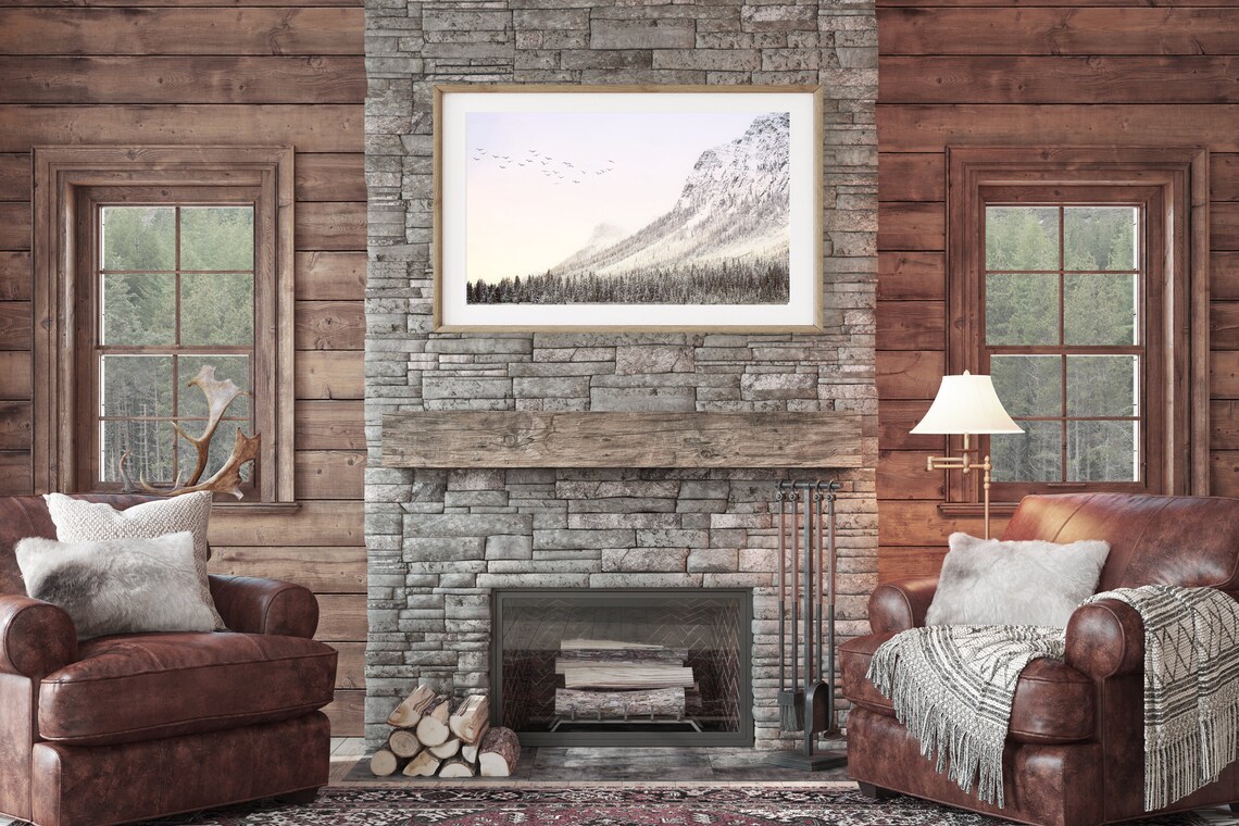 Mountain Sunrise Photography Print Rustic Farmhouse Decor - Etsy