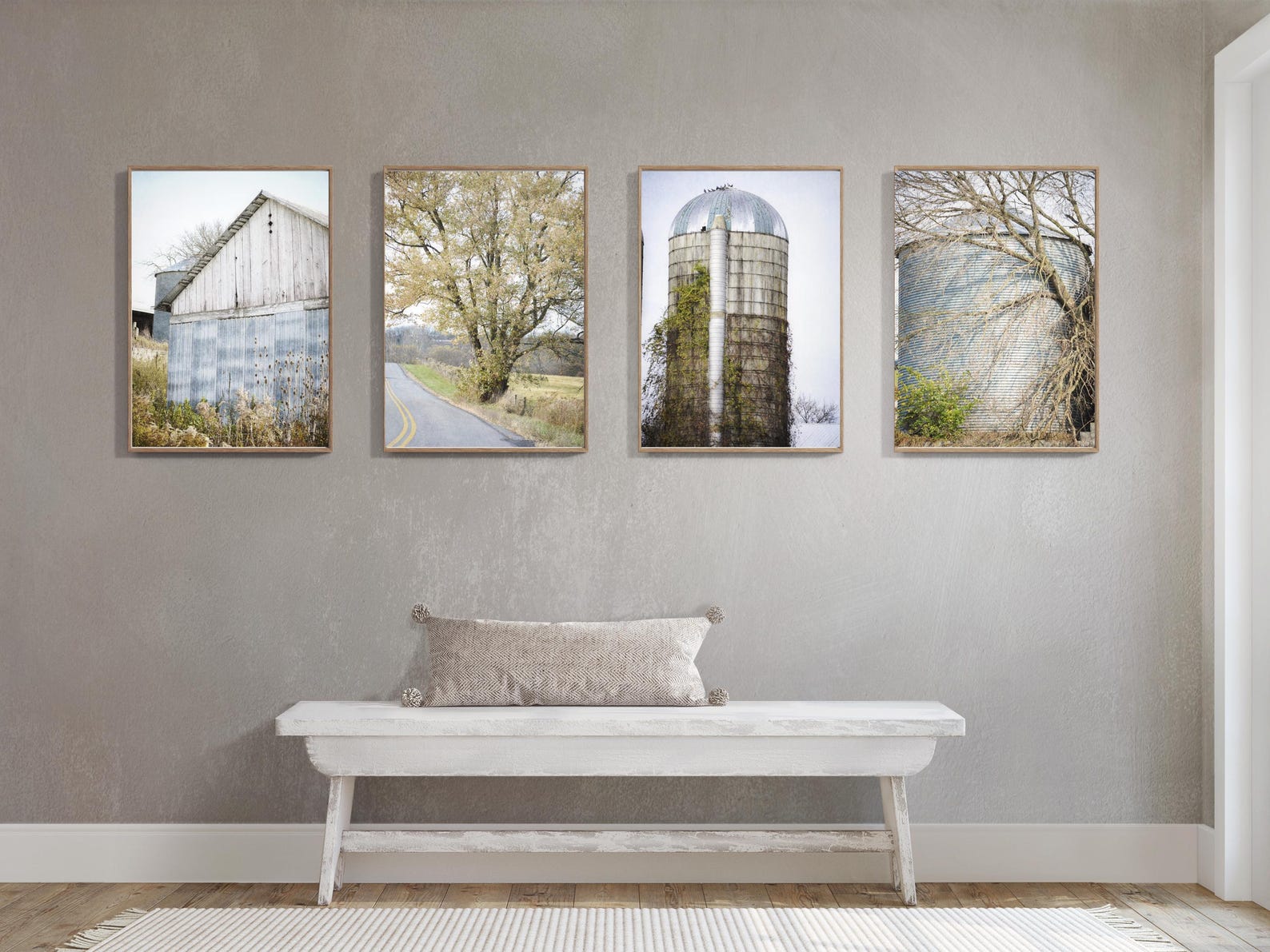 Barn Photography Prints, Set of 4 Photos, Farmhouse Decor, Rustic Home ...