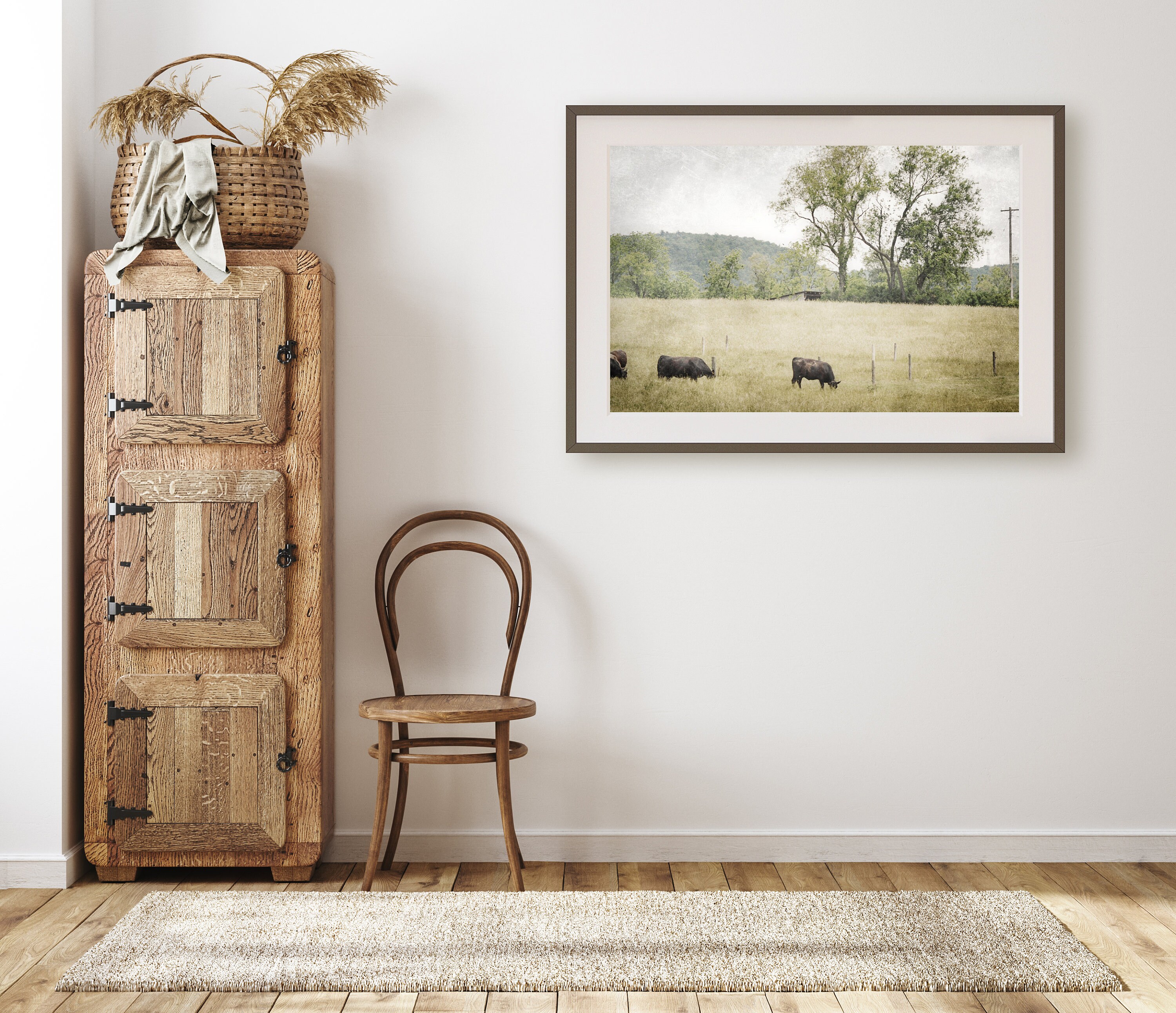 Farm Photography Print, Rustic Farmhouse Decor, Farm Animals, Cow Art ...
