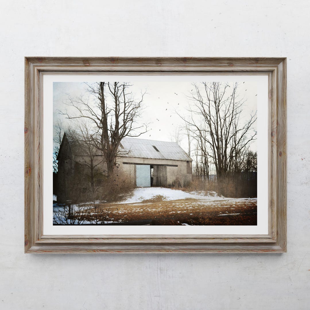 Barn Photography Print, Farmhouse Decor, Gray Barn Photos, Rustic Home ...