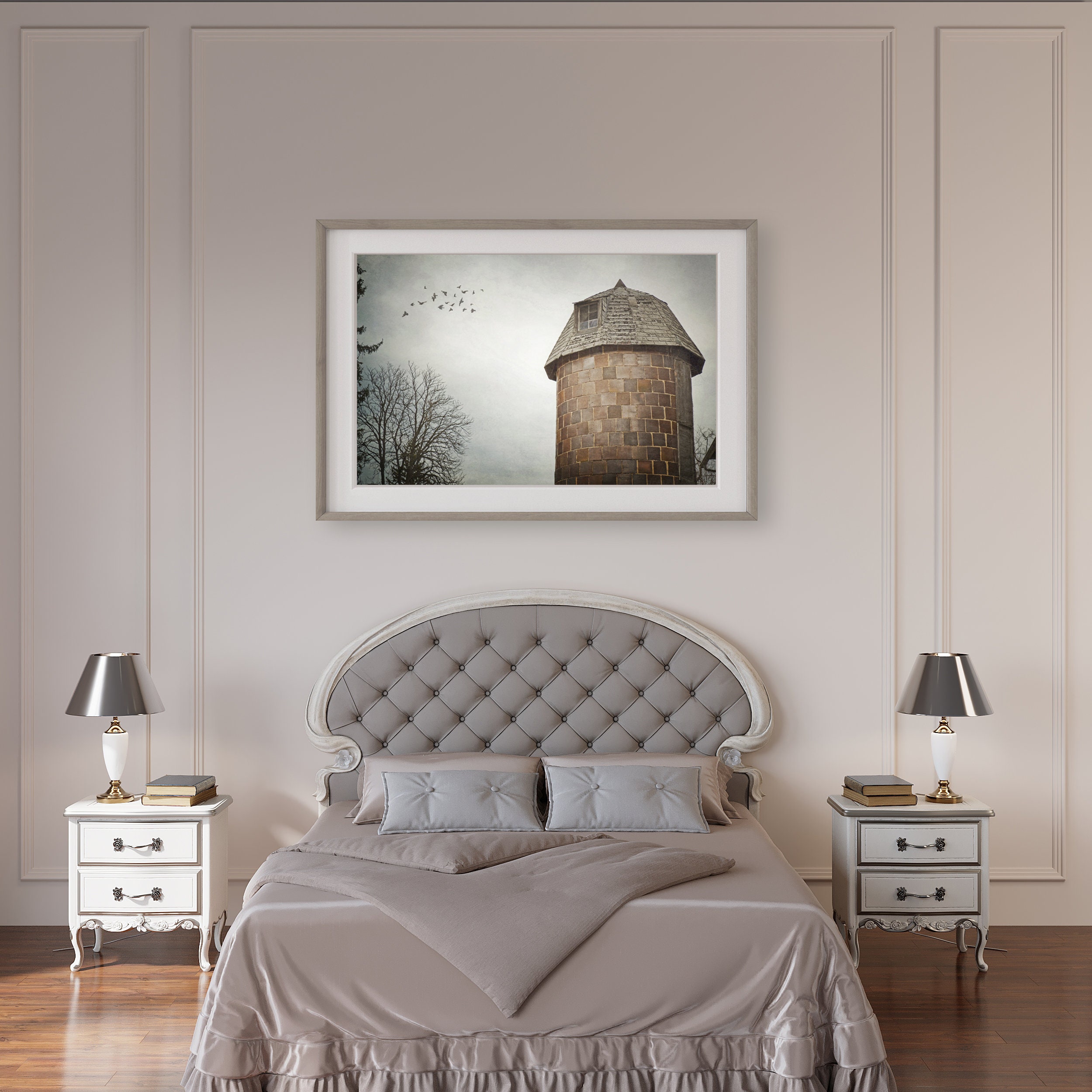 Barn Silo Photography Print, Rustic Farmhouse Wall Art, Farm ...
