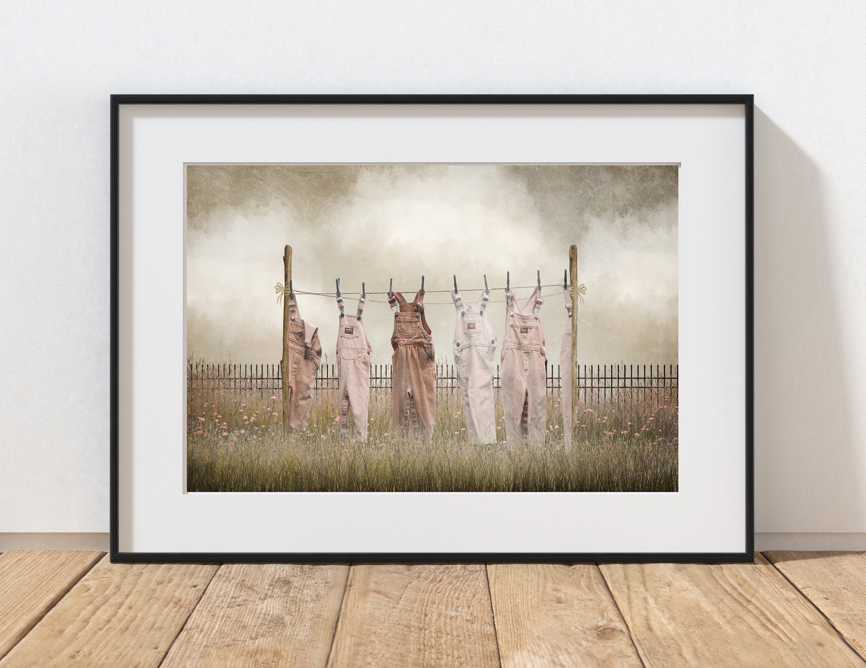 Clothesline Laundry Photography Print, Digital Art, Home Decor, Vintage ...