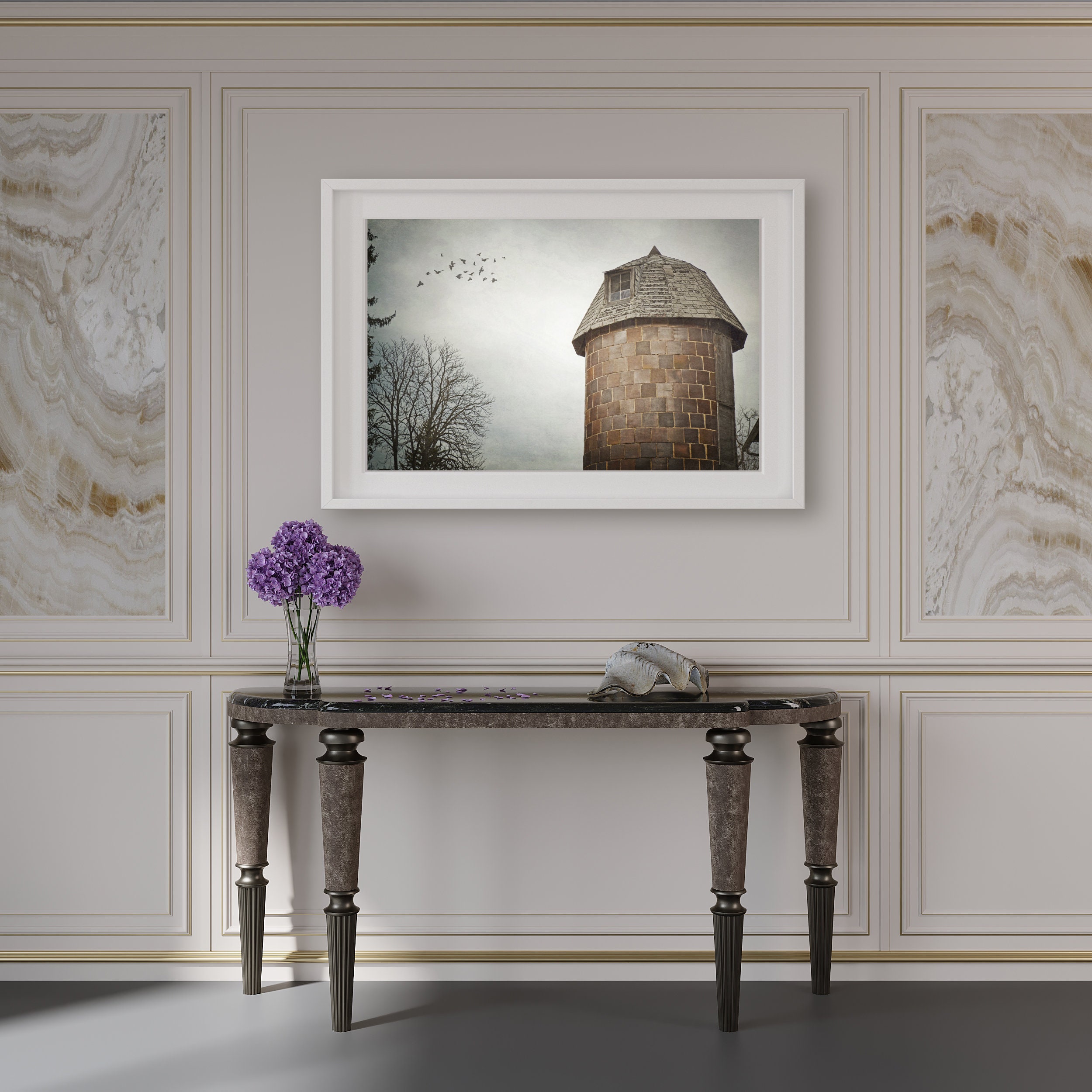 Barn Silo Photography Print, Rustic Farmhouse Wall Art, Farm ...