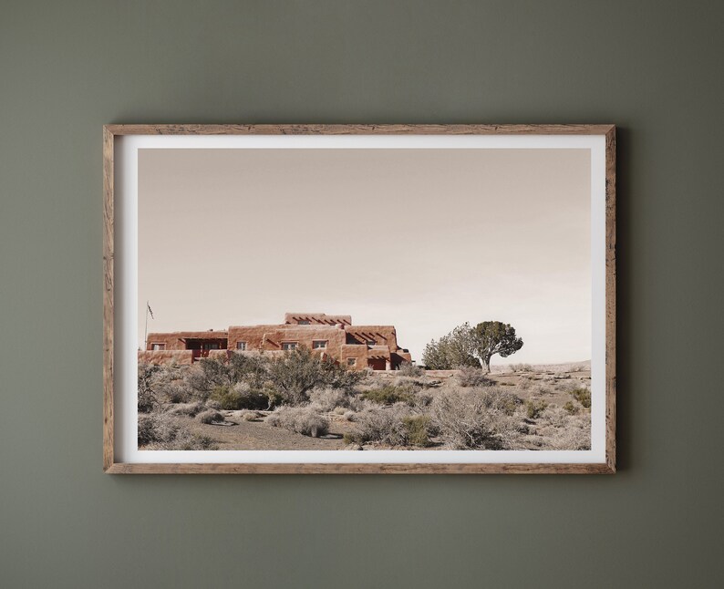 Adobe Desert House Photography Print, Rustic Farmhouse Decor, Southwest ...