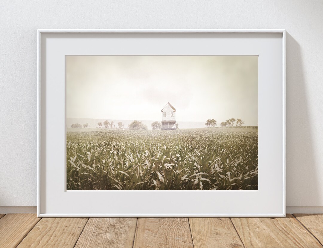 Farmhouse Photography Print, Rustic Home Decor, Cornfield Art, Farm Art, Appalachian Mountains ...