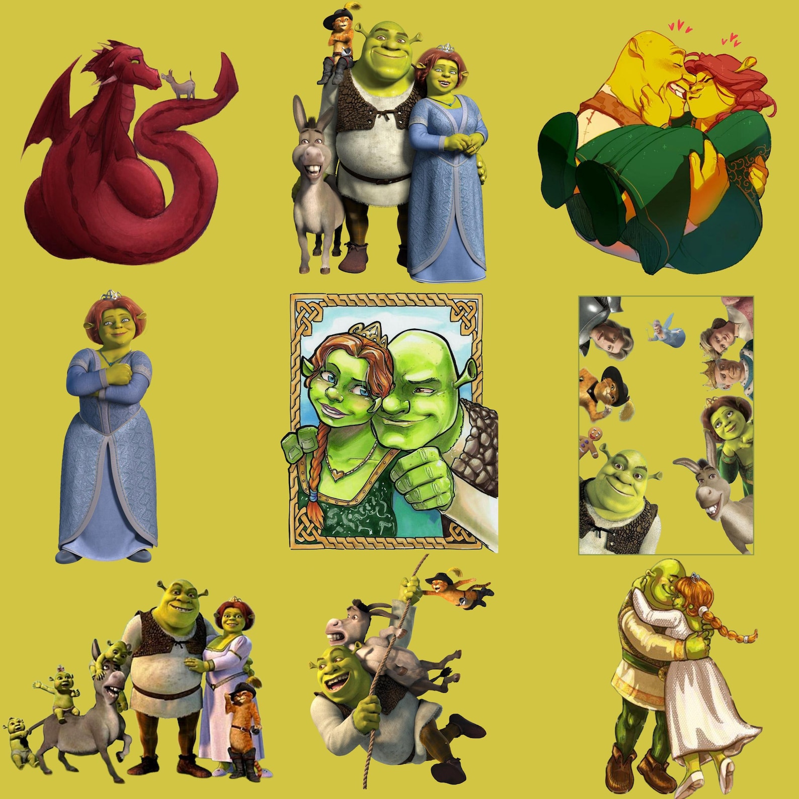 Shrek, Shrek Png File, Png Bundle, Vector, Cricut, Silhouette, Cut ...