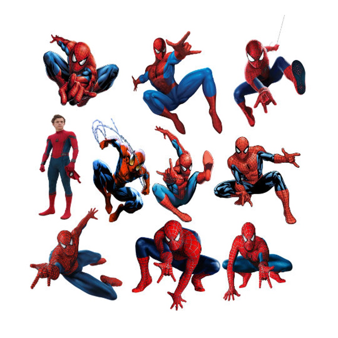 Spiderman Png Bundle Spiderman Png Peter Parker Png - Etsy