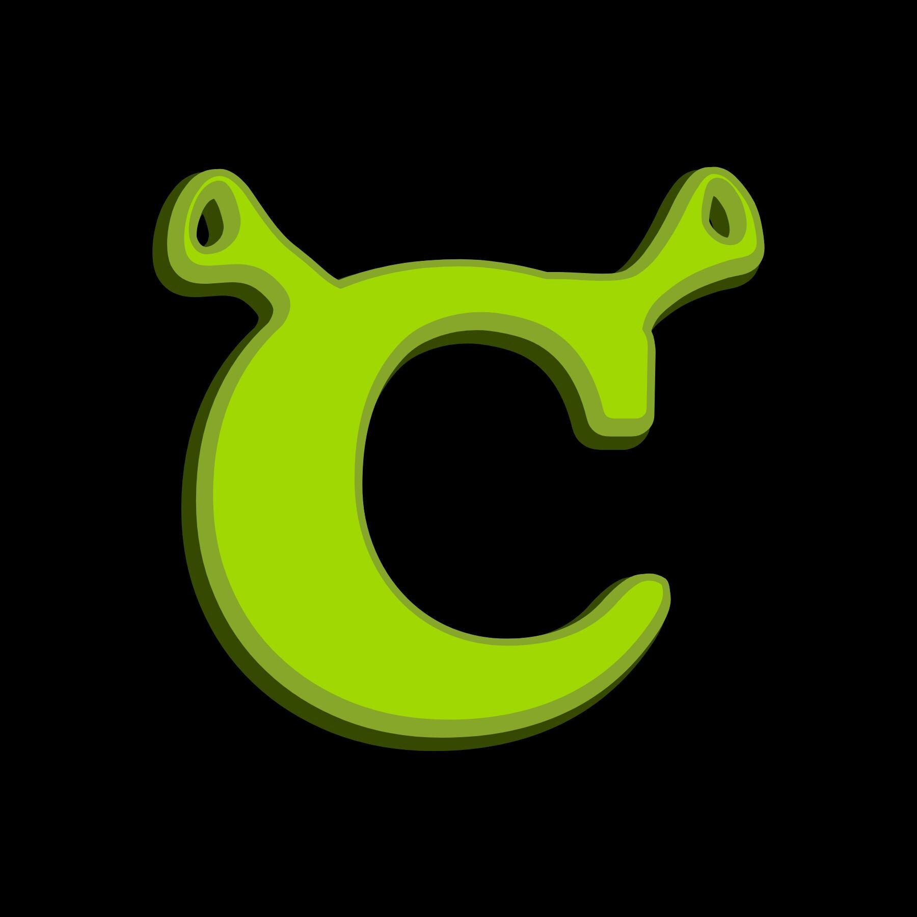 Shrek Alphabet Letters | PNG & SVG | Cartoon Green Letters Clipart ...