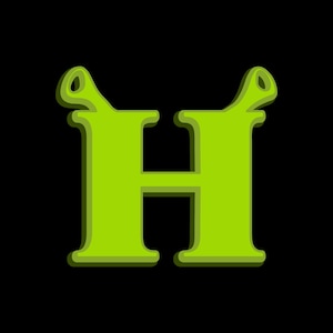 Shrek Alphabet Letters | PNG & SVG | Cartoon Green Letters Clipart ...