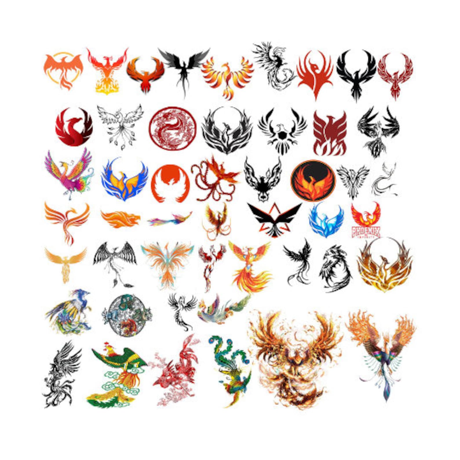 Phoenix Png Bundle, Fire Bird PNG, Phoenix Png, Phoenix Prints, Cricut ...