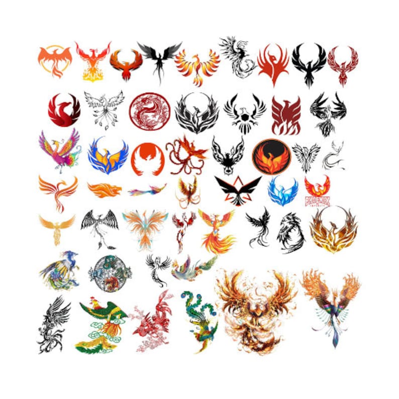 Phoenix Png Bundle, Fire Bird PNG, Phoenix Png, Phoenix Prints, Cricut ...
