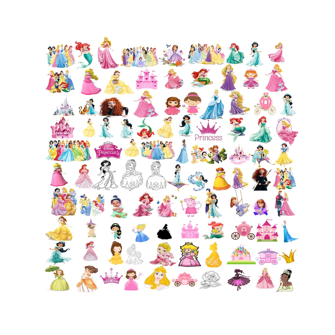 Prıncess Png Bundle, Princess Clipart Png, Princess Png, Instant 