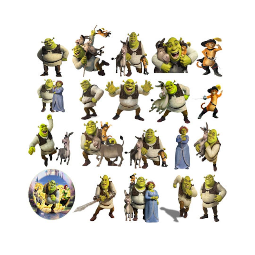 Shrek, Shrek Png File, Png Bundle, Vector, Cricut, Silhouette, Cut Files, Digital Download ...