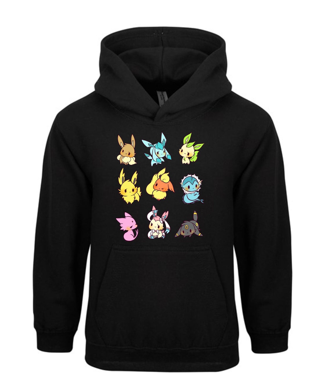 Pokemon Eevee Evolution Hoodie, Pokemon Hoodie, Pokemon Gifts, Pikachu ...
