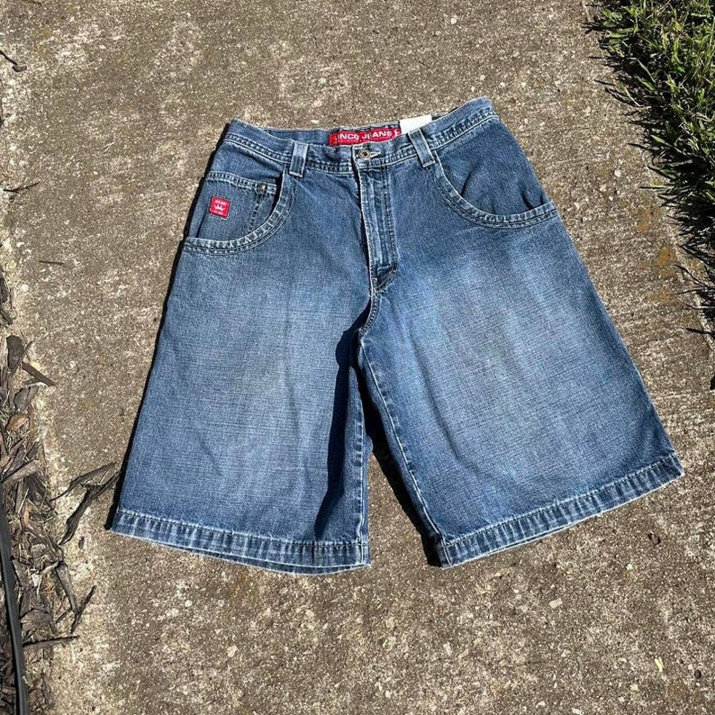 Vintage JNCO Jeans Bulldog Embroidered Shorts Size 32 Denim - Etsy ...