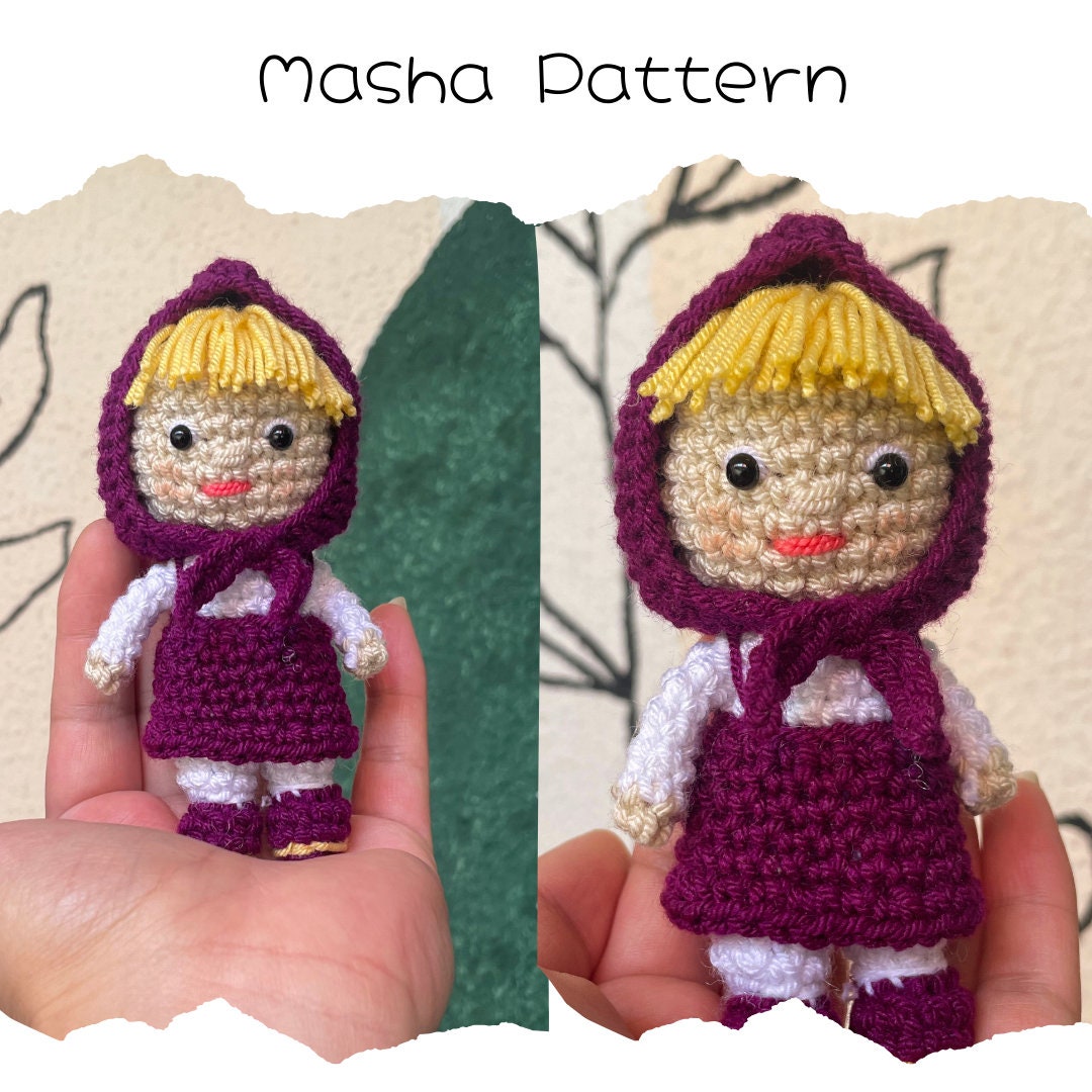 Masha Pattern masha Amigurumi Cutemasha Digital Pattern Masha Crochet ...