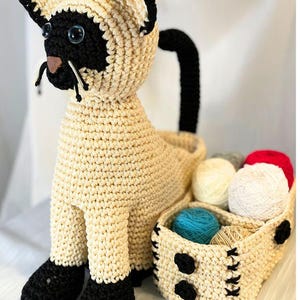 Multifunctional Yarn Organizer-crochet Cat Pattern-crochet Pattern ...