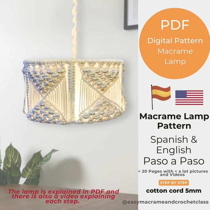 Macrame Lamp - Etsy