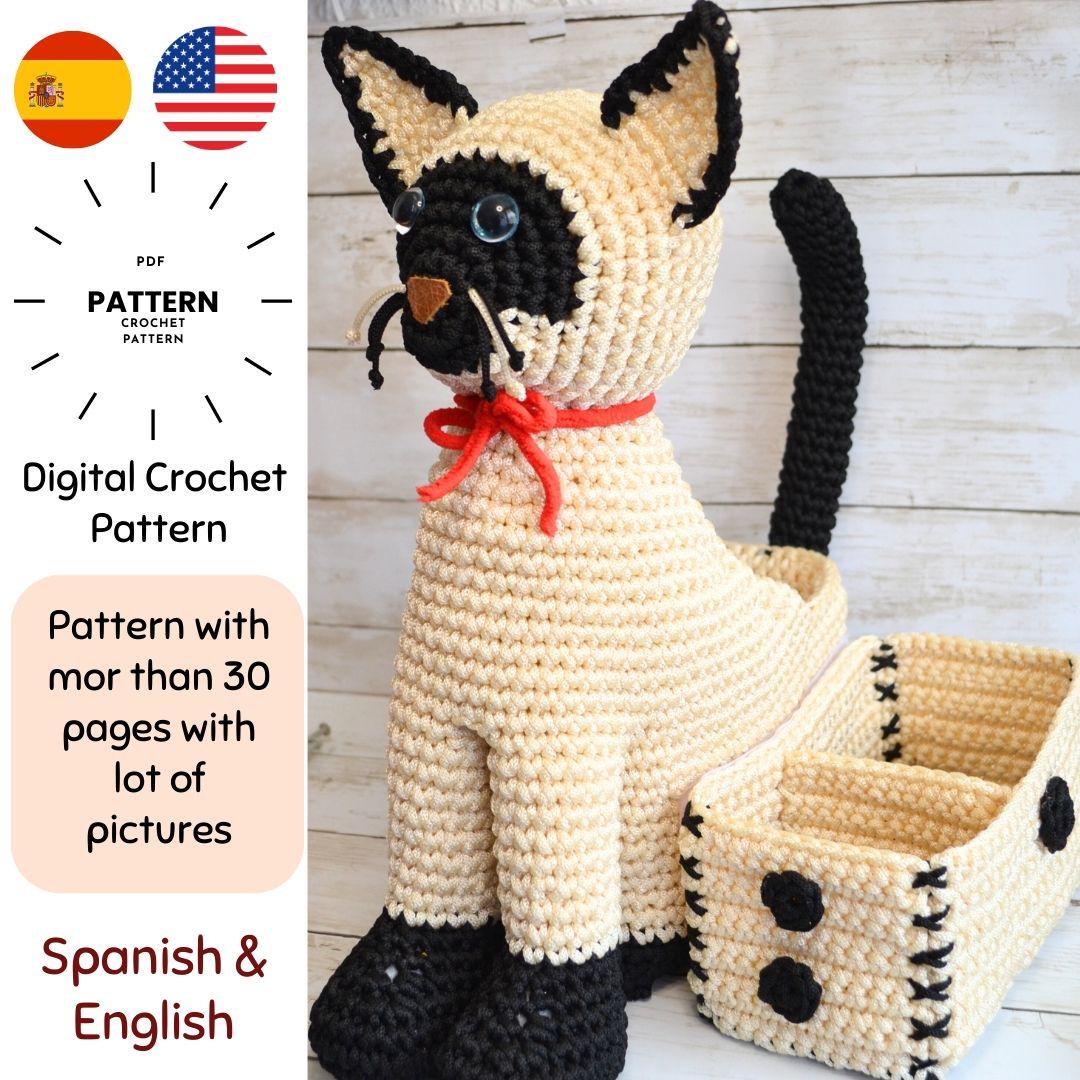 Multifunctional Yarn Organizer-crochet Cat Pattern-crochet Pattern ...