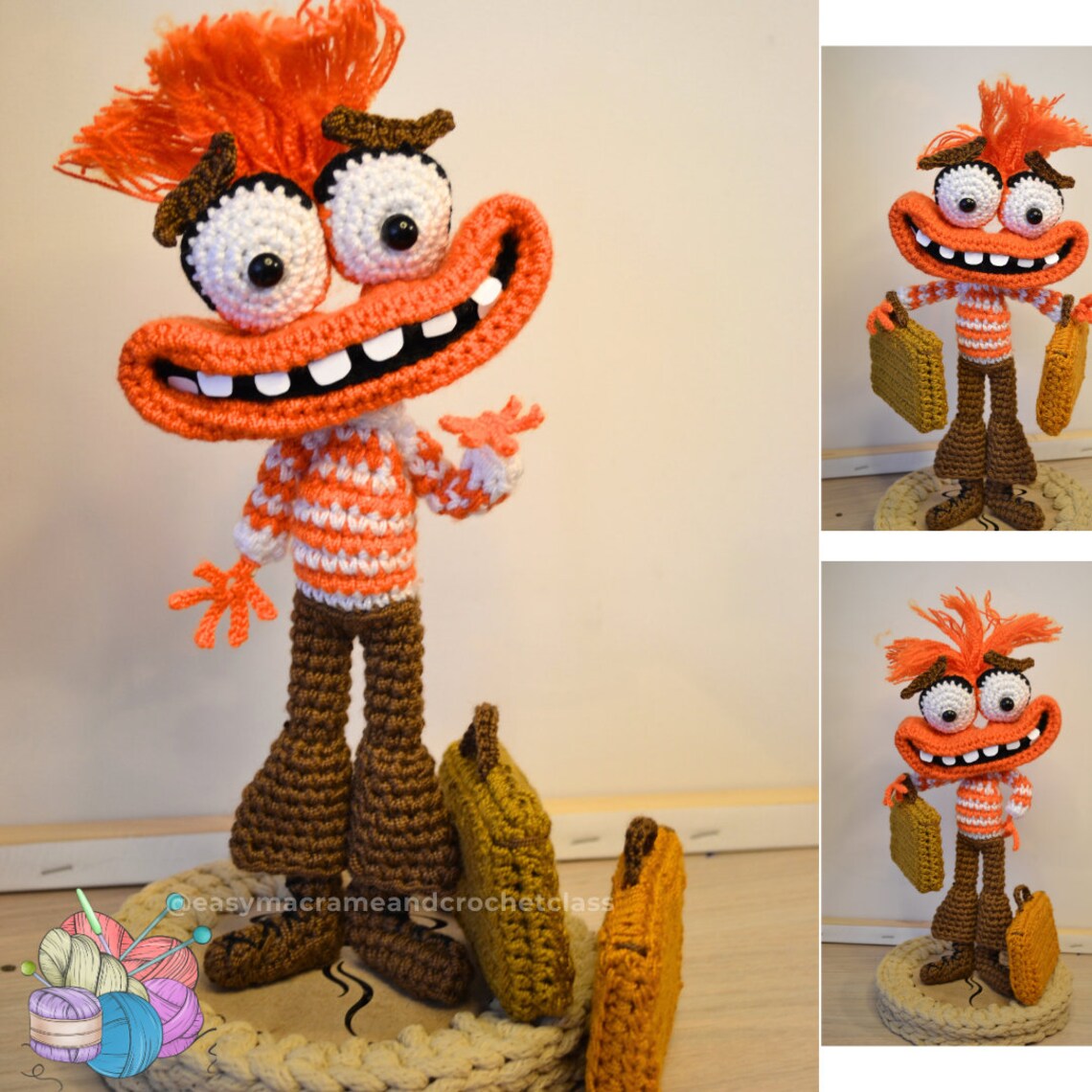 Crochet Anxiety Pattern- Princess - Insideout Intensely- English and ...