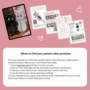 Kawaii Cat Pencil Case Sewing Pattern Pdf–cute Zipper Pouch for Makeup ...