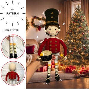 Crochet Drummer Boy-christmas Drummer Boy- Crochet Christmas Pattern ...
