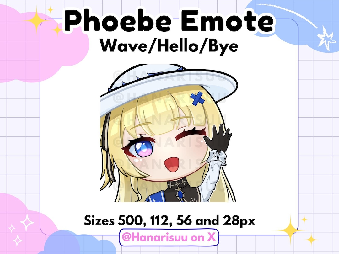 Wuthering Waves - Phoebe Emote - for Twitch/youtube/discord - Wave ...