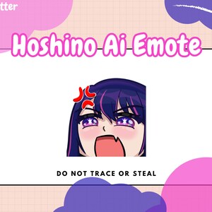 Oshi No Ko Hoshino Ai Emote Reee/angy/angry/frustrated for - Etsy