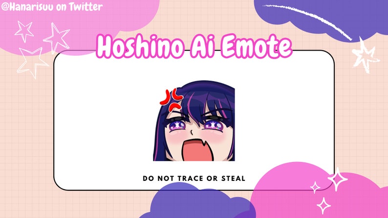 Oshi No Ko Hoshino Ai Emote Reee/angy/angry/frustrated for - Etsy