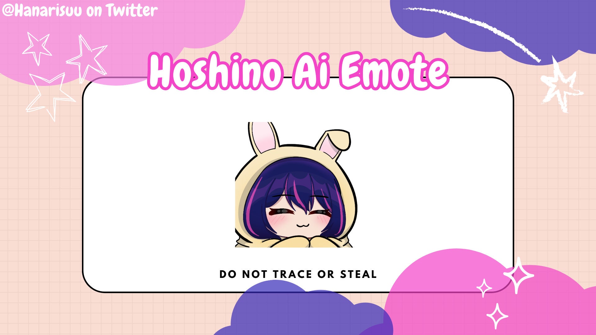 Oshi No Ko - Hoshino Ai Emote - Comfy for Twitch/youtube/discord - Etsy