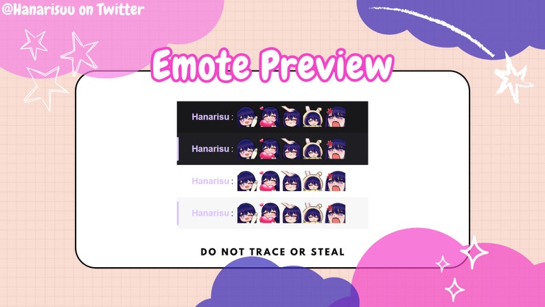 Oshi No Ko Hoshino Ai Emote Bundle for Twitch/youtube/discord Hello ...